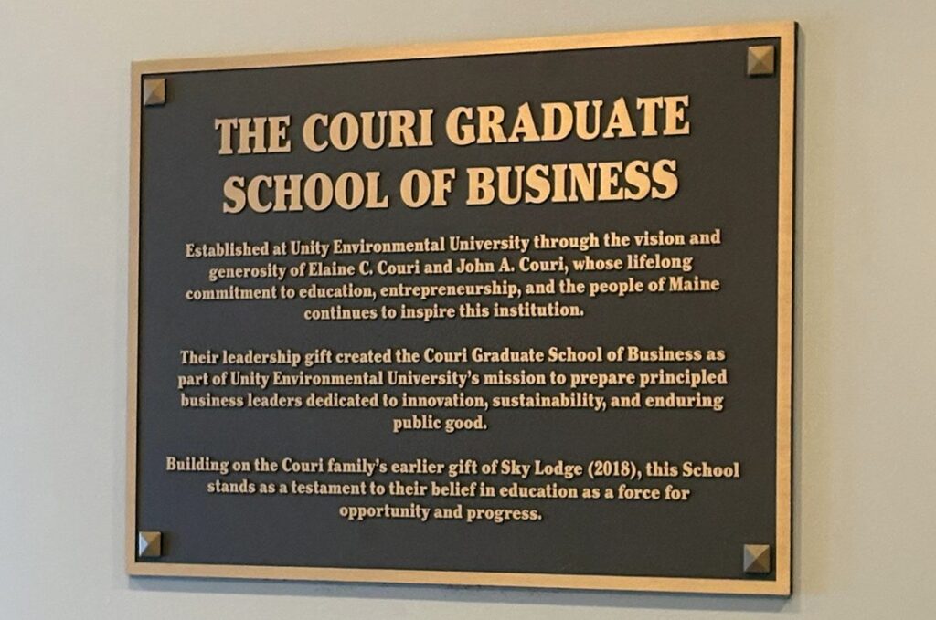 Unity Environmental University Establishes the Couri Graduate School of ...